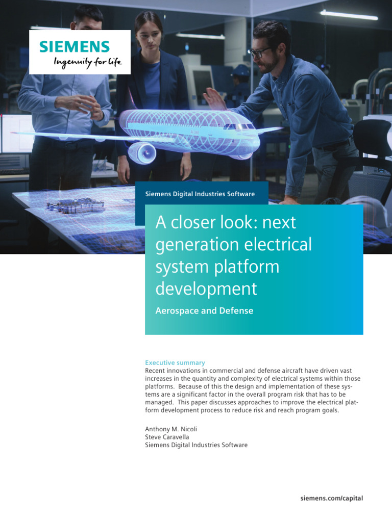 Next-Gen Electrical Systems in A&D | PDF | System | Product Lifecycle