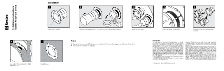 Roxtec Knock-out Sleeve Installation Guide | PDF | Private Law | Common Law