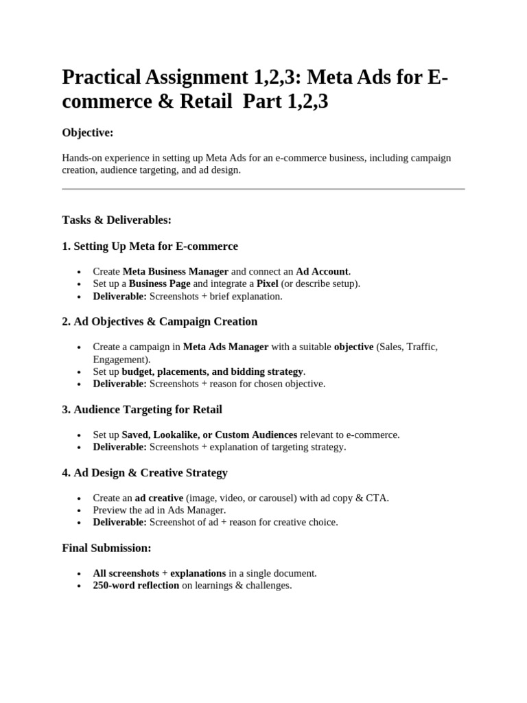 Assignment 1,2,3 | PDF