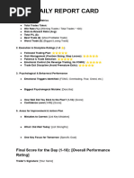 Daily Trading Report Card Template | PDF | Business
