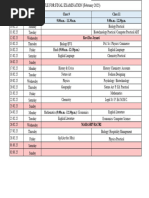 Term 2 2024_2025 Midterm Exam Schedule | PDF | Science