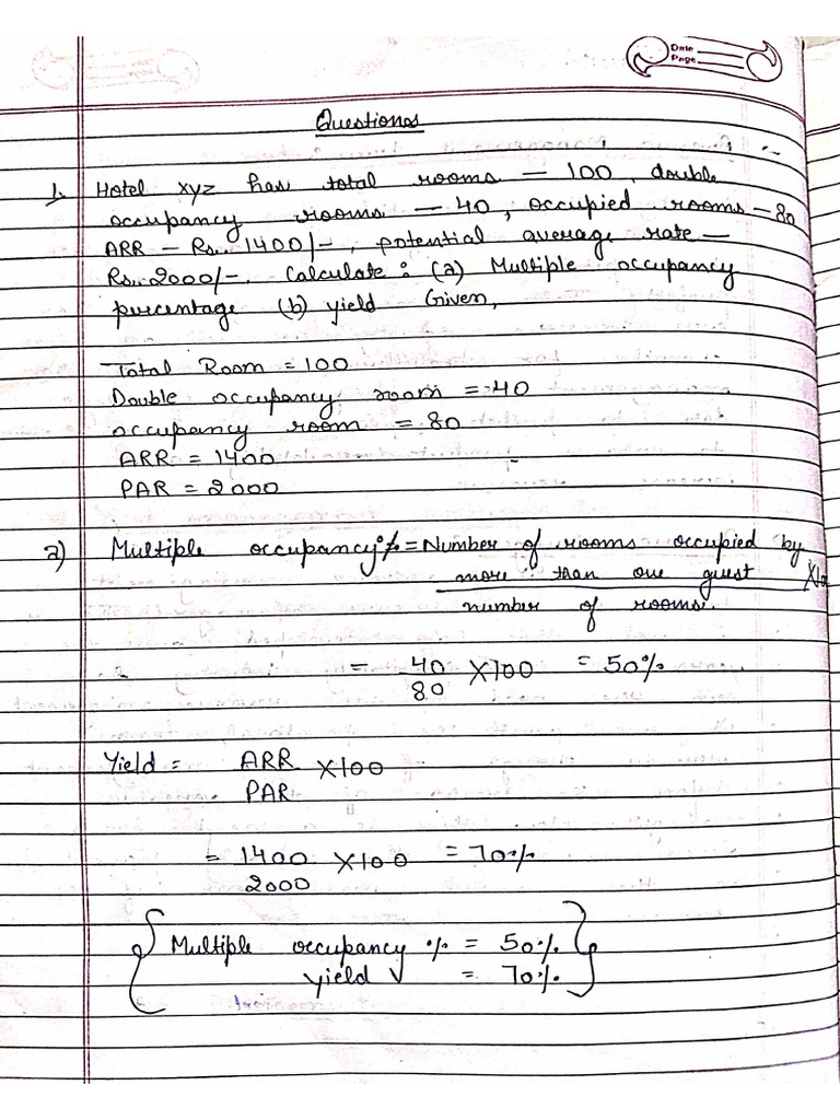 front office questions (1) | PDF