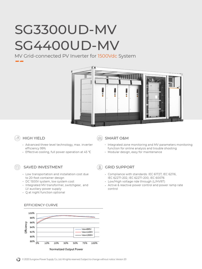 DS 20250109 SG3300UD-MV SG4400UD-MV Datasheet V20 EN | PDF | Power ...
