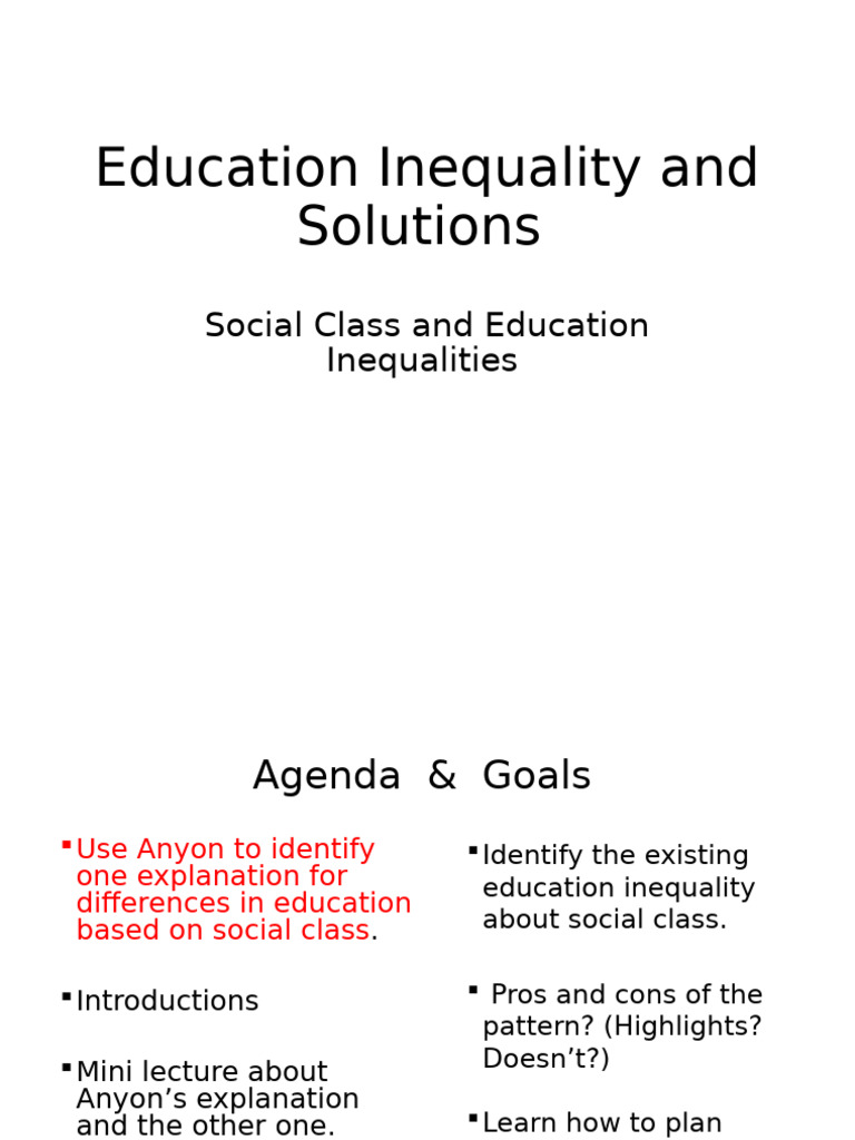 Social Class and Education Inequalities | PDF | Sociology | Curriculum