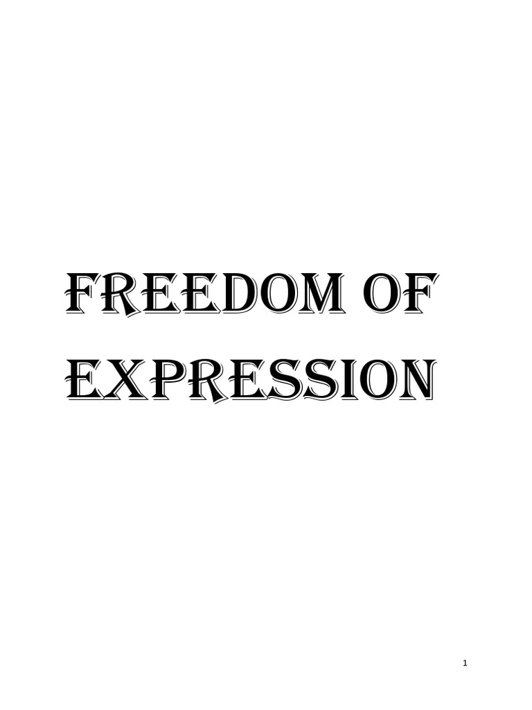 Understanding Freedom of Expression Limits | PDF | Hatred | Freedom Of ...