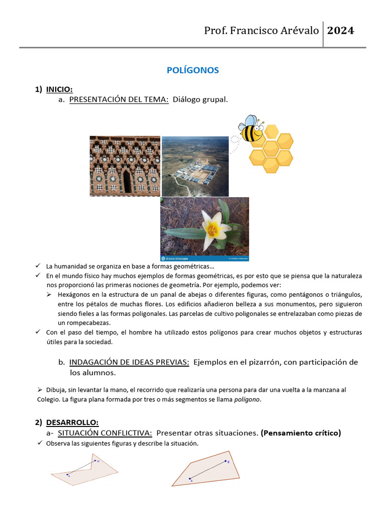 Secuencia Poligonos 2024 | PDF | Ángulo | Polígono