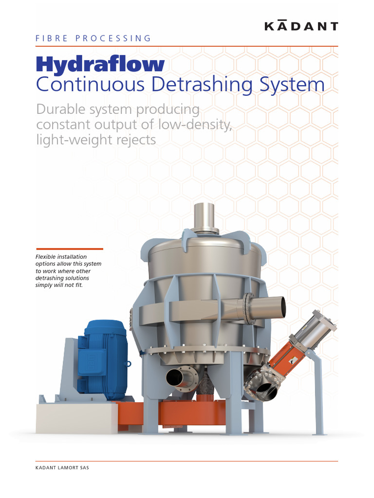 Hydraflow Continuous Detrashing System BR-EN | PDF | Pulp (Paper) | Waste