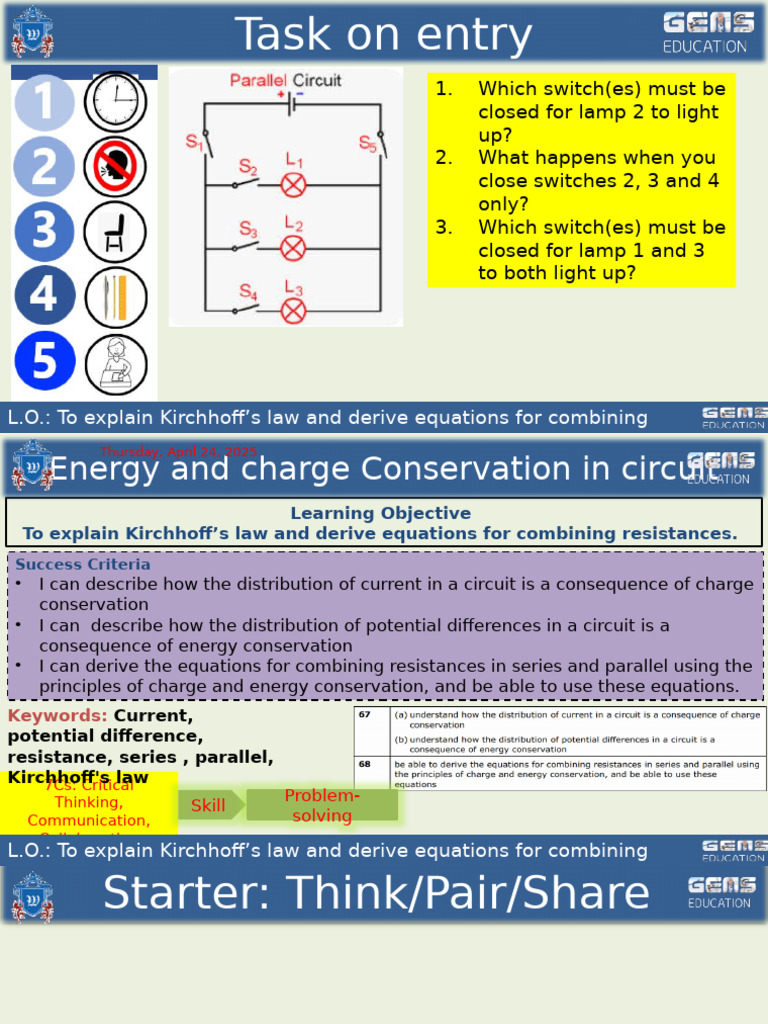 4B.1-2 Series & Parallel Circuit Rules | PDF | Series And Parallel ...