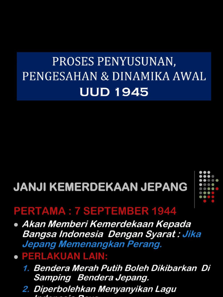 Proses Penyusunan Uud 1945 | PDF