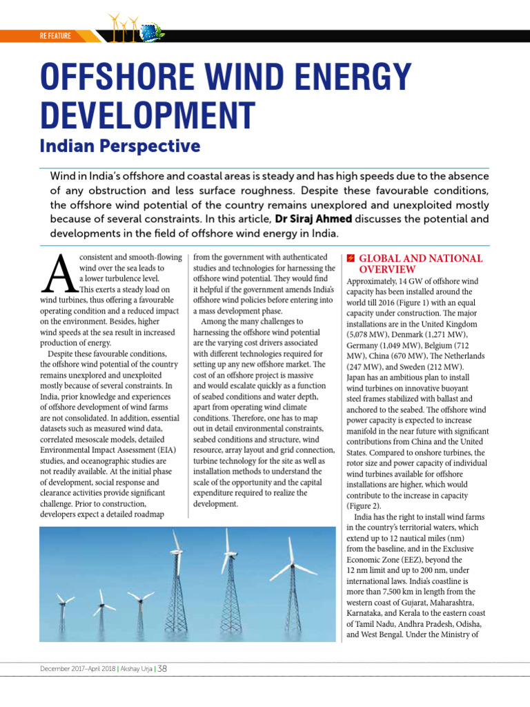 Study in India Offshore Wind | PDF | Offshore Wind Power | Wind Power