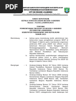 SK Susunan Panitia Pelaksana Anbk 2024-2025-1 | PDF