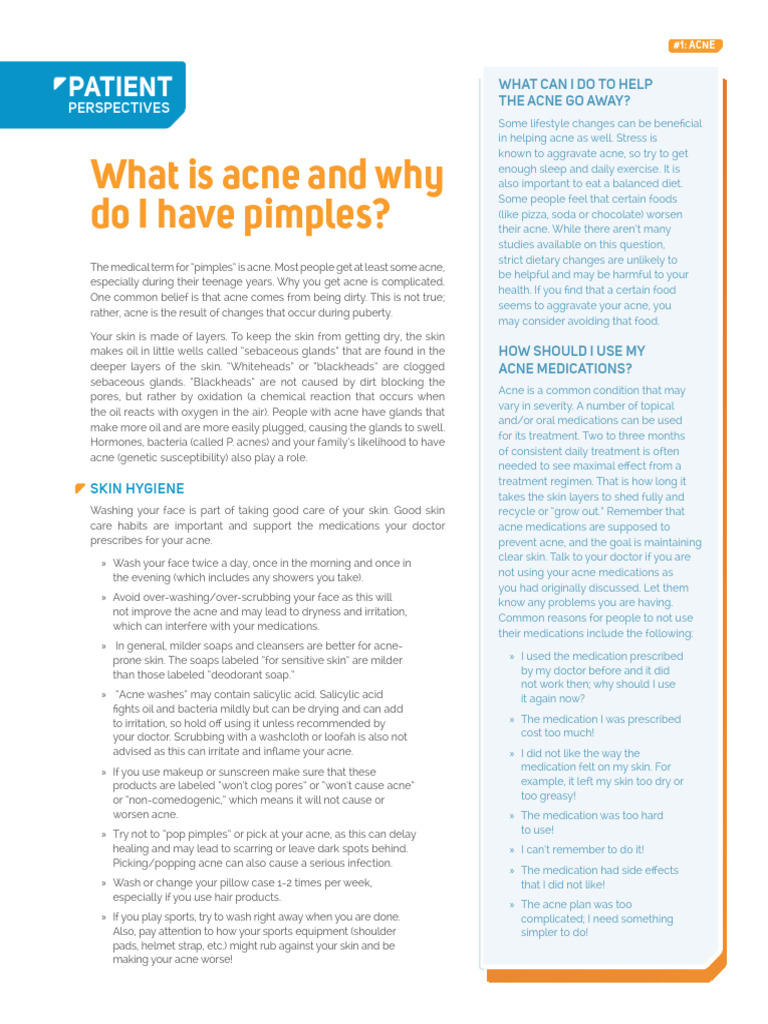 1 SPD Acne Short Web Final | PDF | Pimple | Medical Specialties