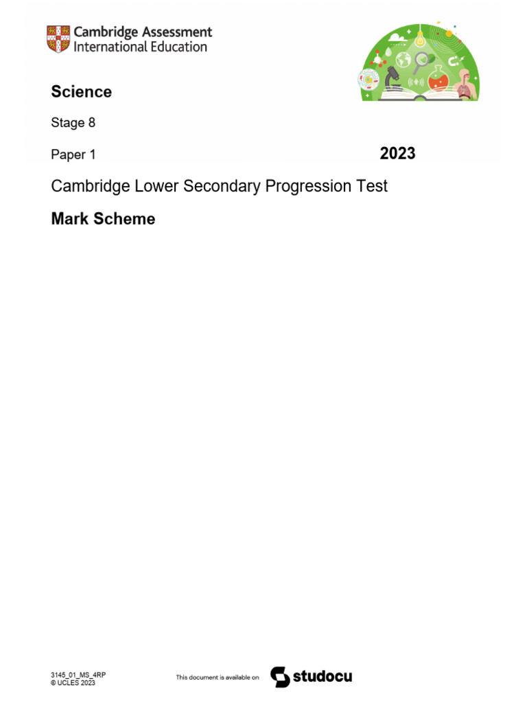 Y8 Science Progression 2023 Paper 1 MS | PDF | Proton | Atomic Nucleus