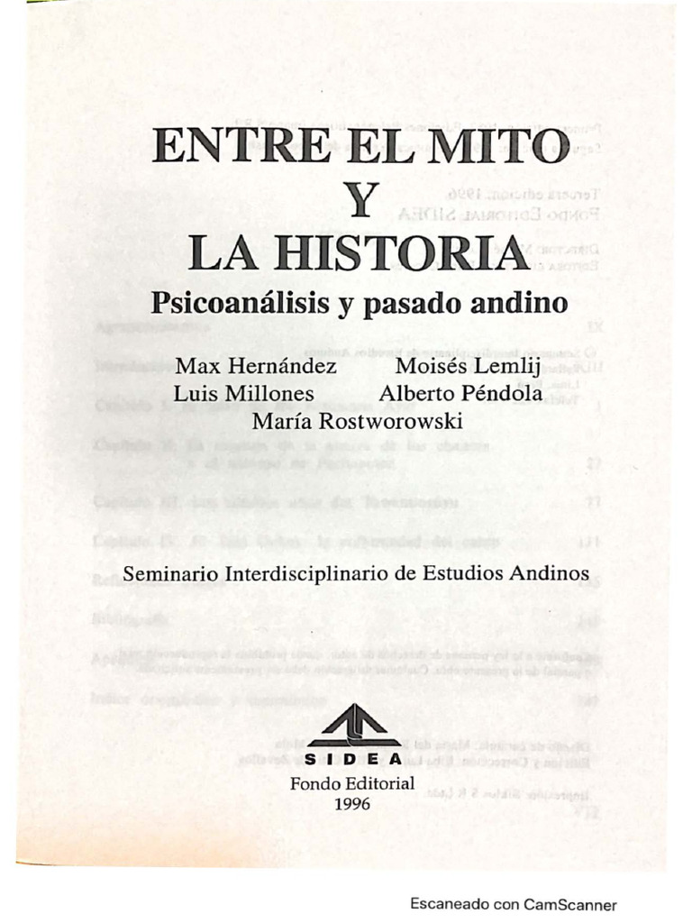 Max Hernández. Entre El Mito y La Historia. El Mito de Los Hermanos Ayar | PDF | Imperio Inca ...