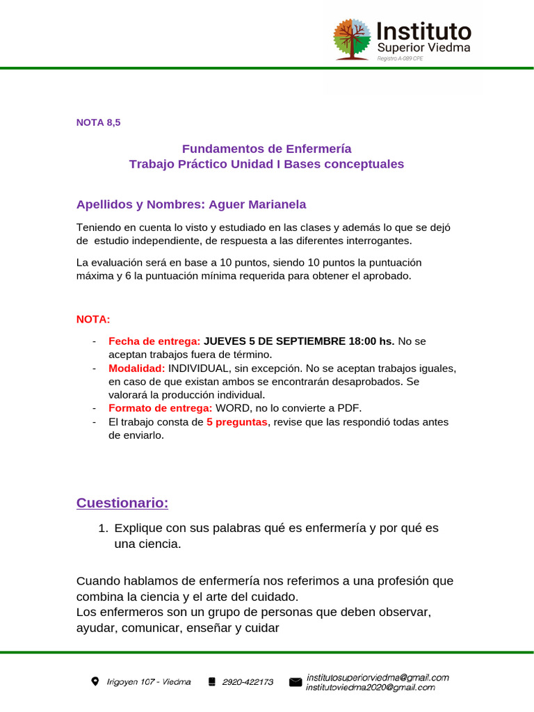 Aguer, M | PDF | Enfermería