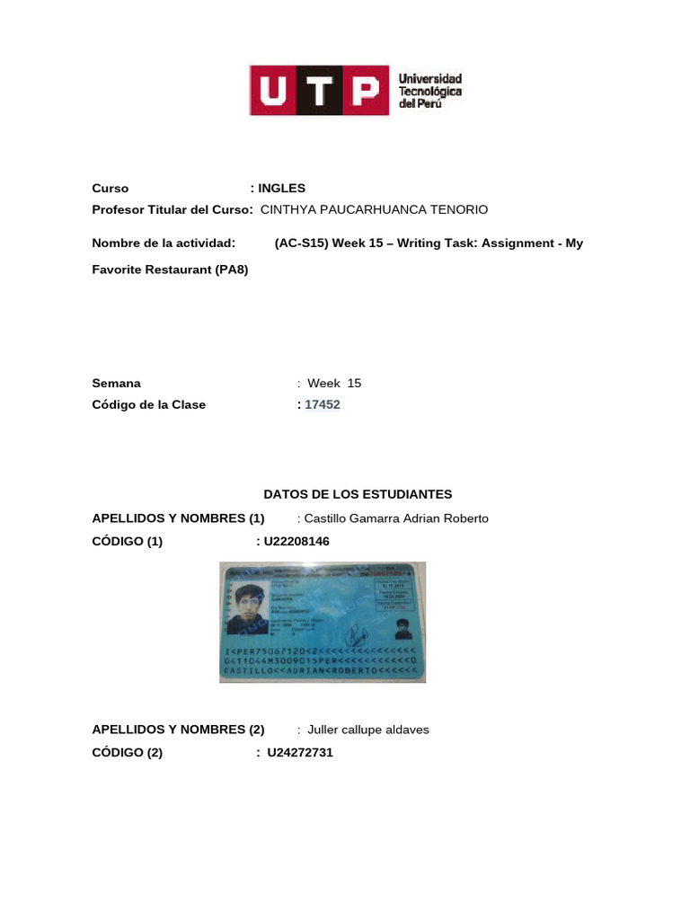 Week 17 Task Assignment Final Assignment Part I | PDF