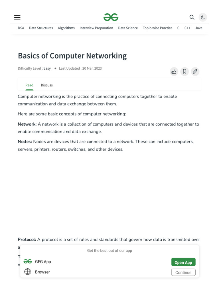 Basics of Computer Networking Explained | PDF | Computer Network ...