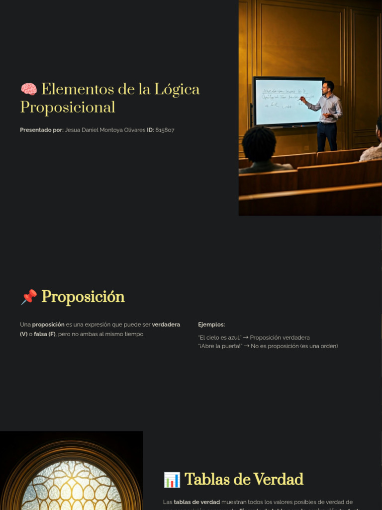 Presentación Logica Matematica | PDF