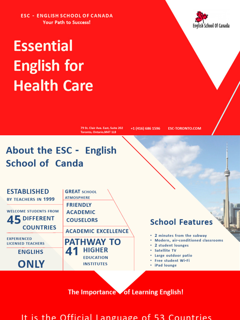 Essential English For Health Care (EEHC) Presentation | PDF | English ...