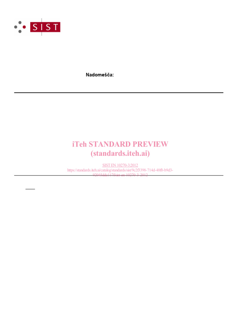 En 10270 3 | PDF | Steel | Wire