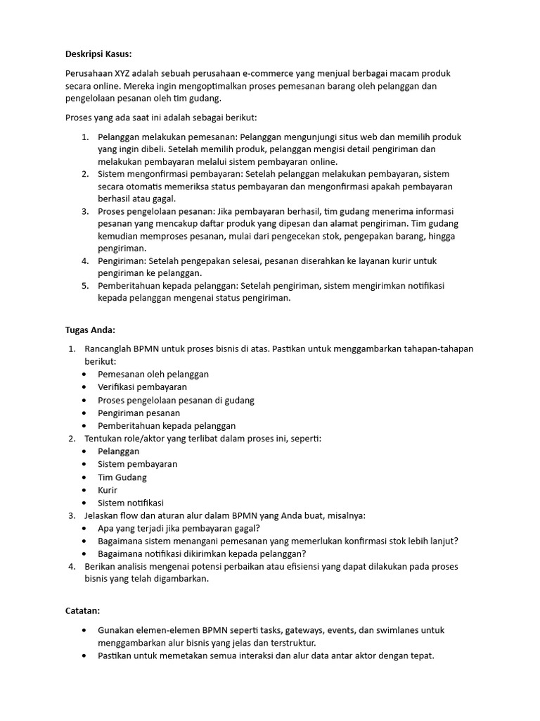 Tugas BPMN | PDF