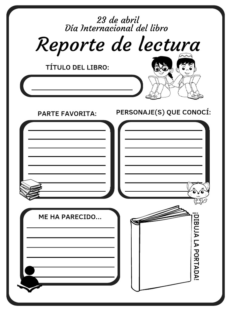 Día Del Libro - Reporte Lector | PDF