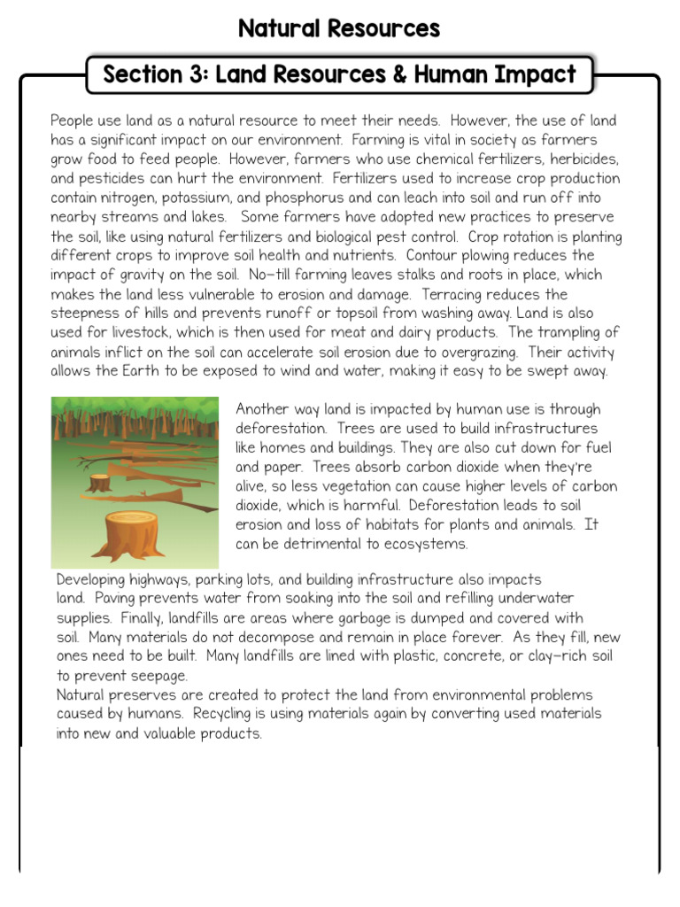 Human Impact on Land Resources | PDF | Soil | Agriculture