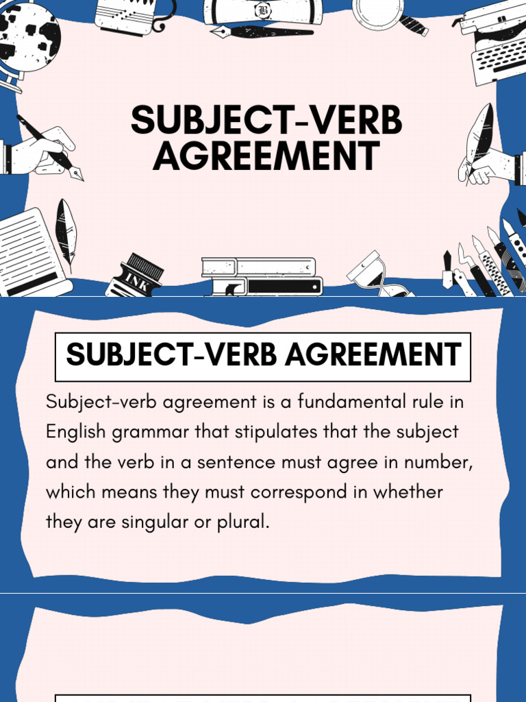 S-V Agreement | PDF | Grammatical Number | Plural