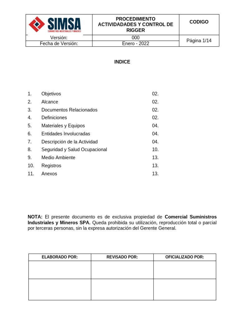 P_RIGGER | PDF | Cable | Bienes manufacturados