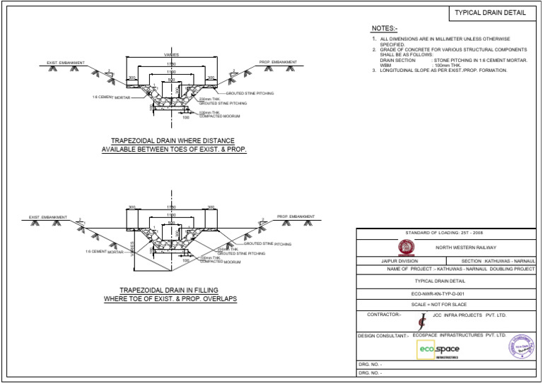 Typical Drain Detail-Model | PDF | Cement | Building Materials