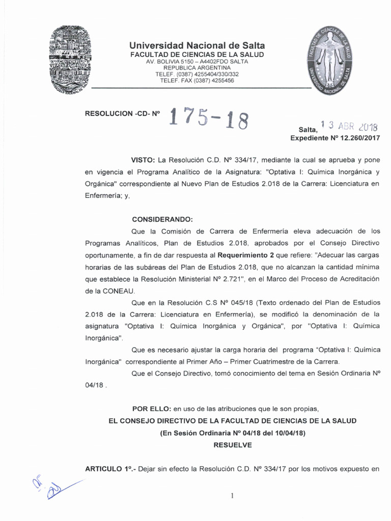 Optativa 1. Quimica Inorganica. 2.018-175 | PDF