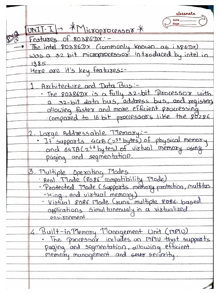 Microprocessor Unit1 | PDF