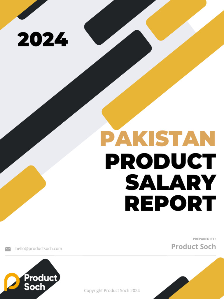 Product Soch 2024 Salary Report For Product Roles in Pakistan | PDF | Statistics | Business
