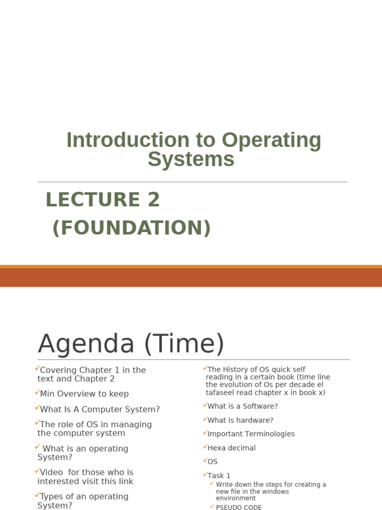 Lecture 2 7-10-2024 Grpup 1 | PDF | Operating System | Graphical User ...