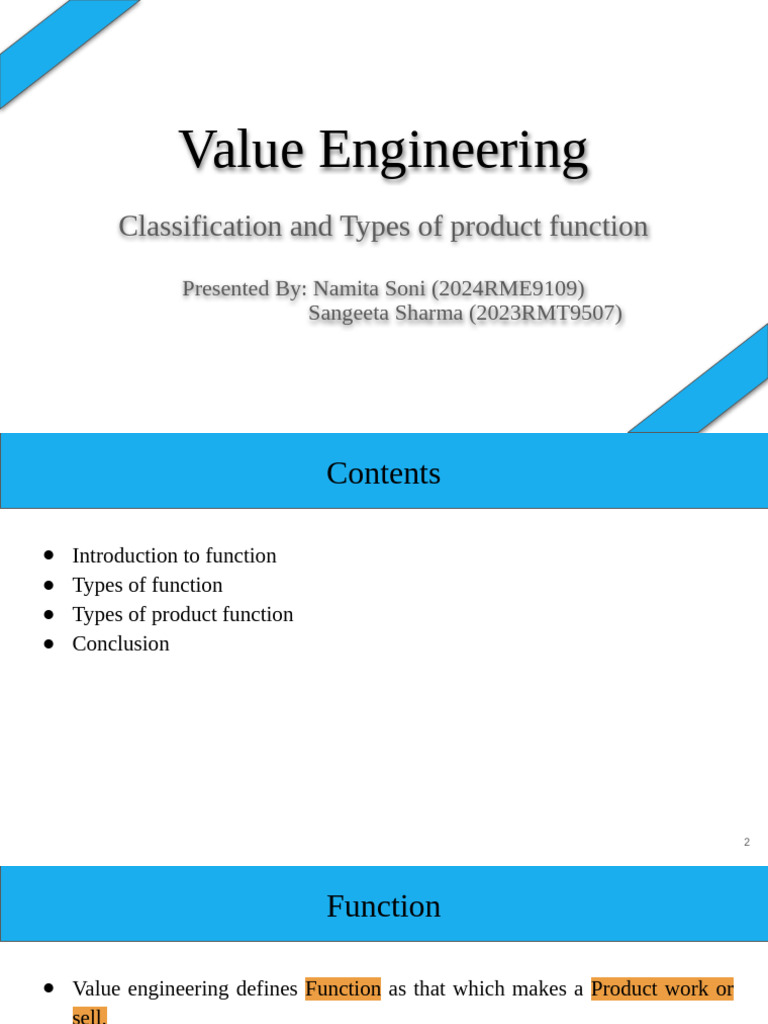 Classification and Types of Function - Namita Soni - 2024RME9109 | PDF ...