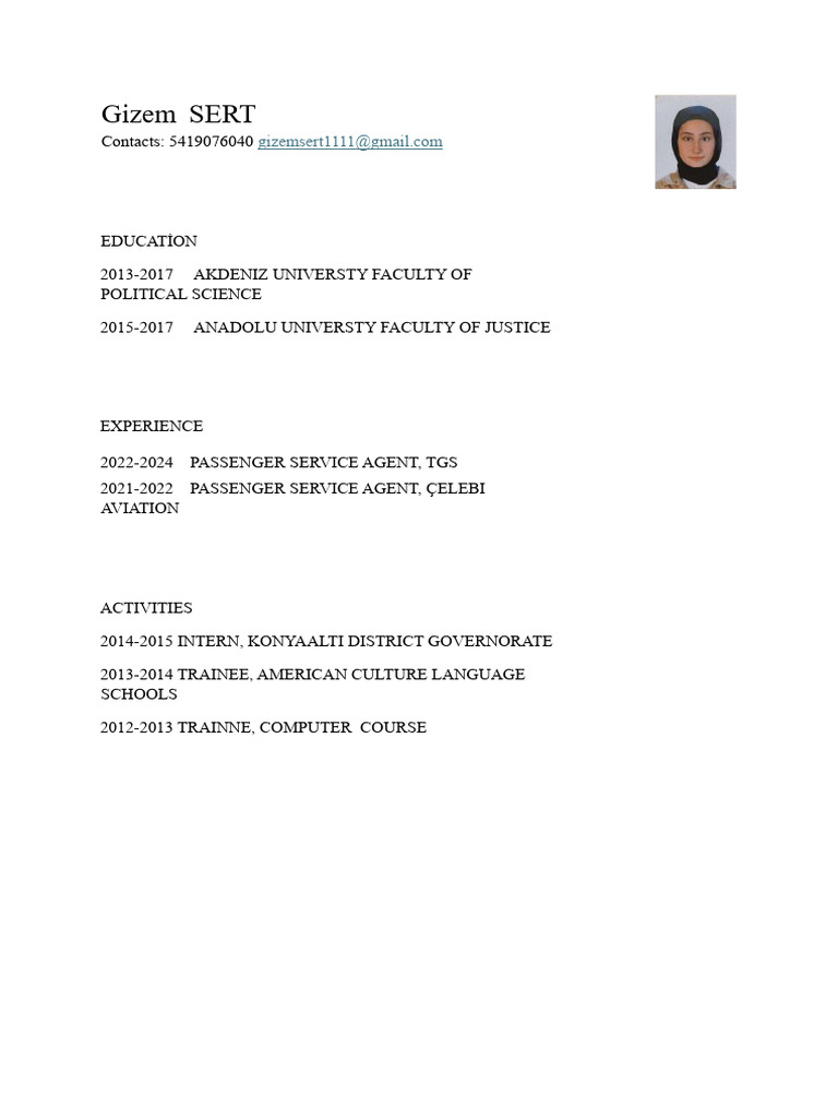 Passenger Service Agent Resume | PDF