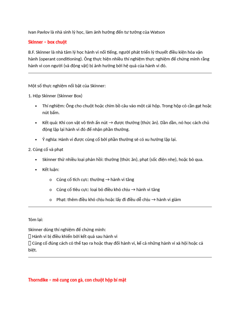 Skinner - Box Chu T | PDF