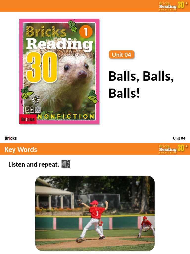 Bricks Reading 30 Nonfiction L1 SB PPT Unit 04 | PDF | Vocabulary ...