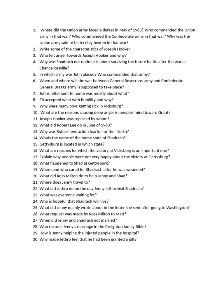 Chapter 10 Questions | PDF