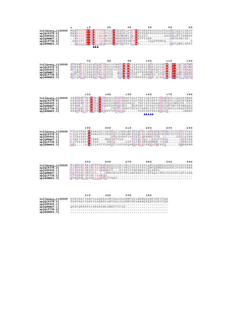 Espript Sequence Analysis | PDF