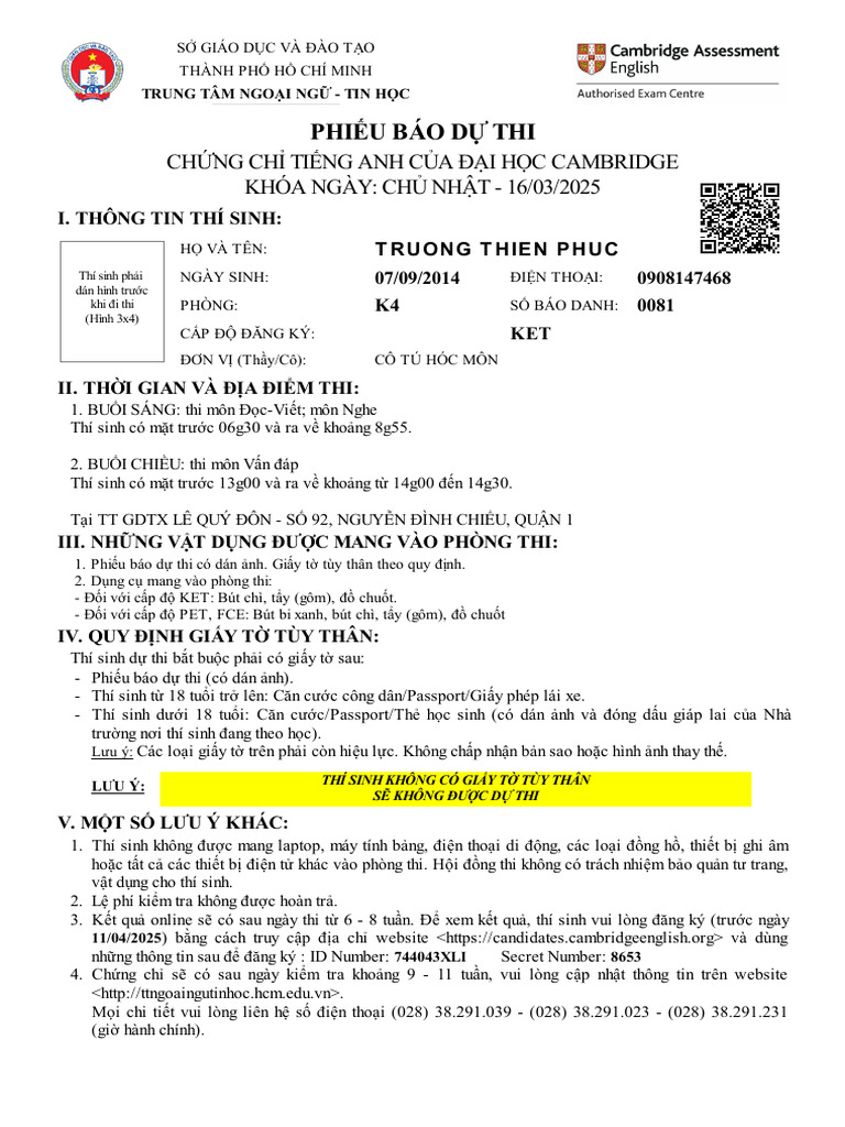 PhieuBaoDanh 634301 16-03-2025 | PDF