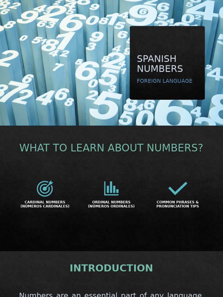 Lesson 5 Spanish Numbers | PDF | Languages | Foreign Language Studies
