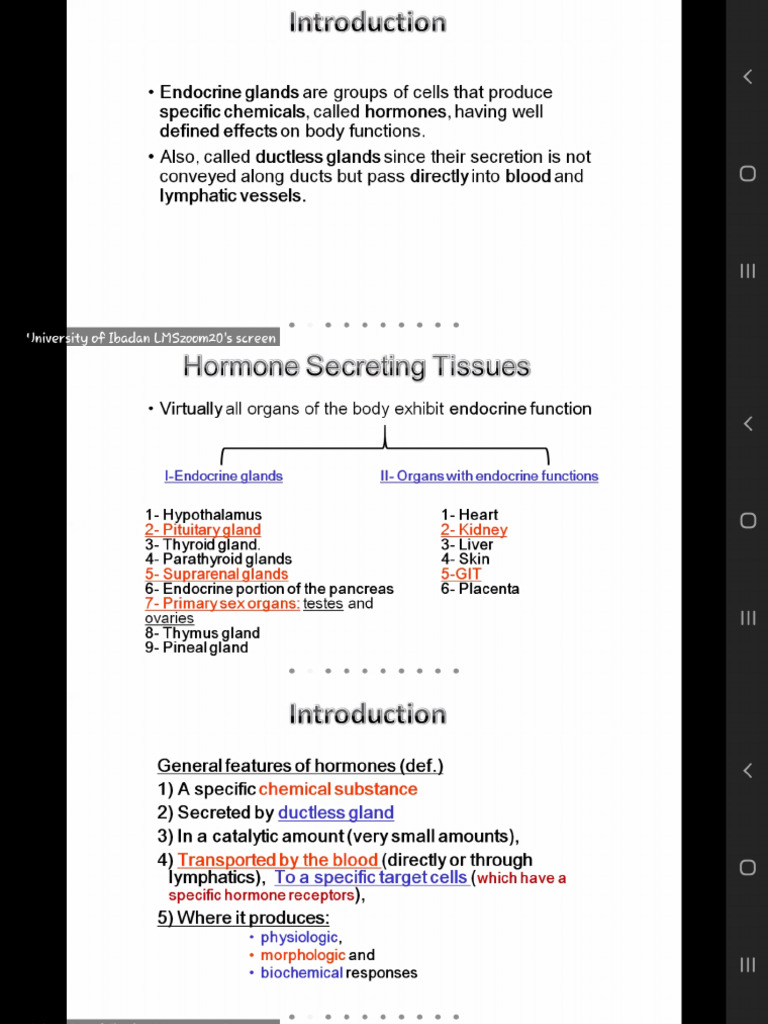 Introduction To Endocrine System PIO206 | PDF