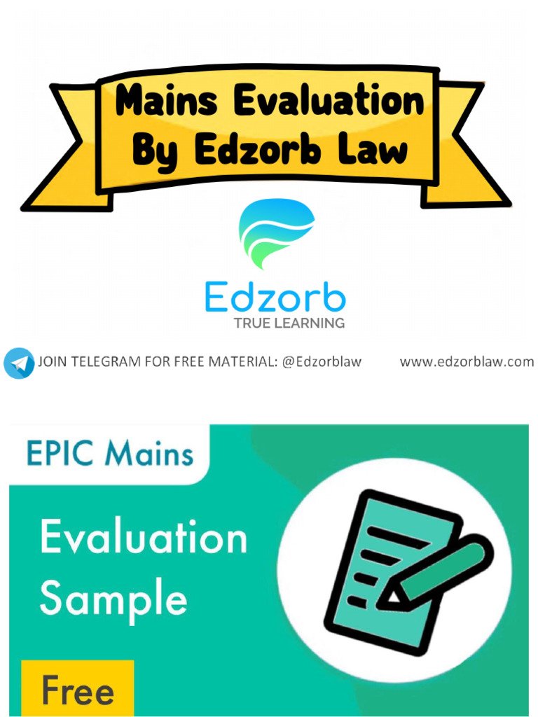 Mains Evaluation Edzorb Law (3) | PDF