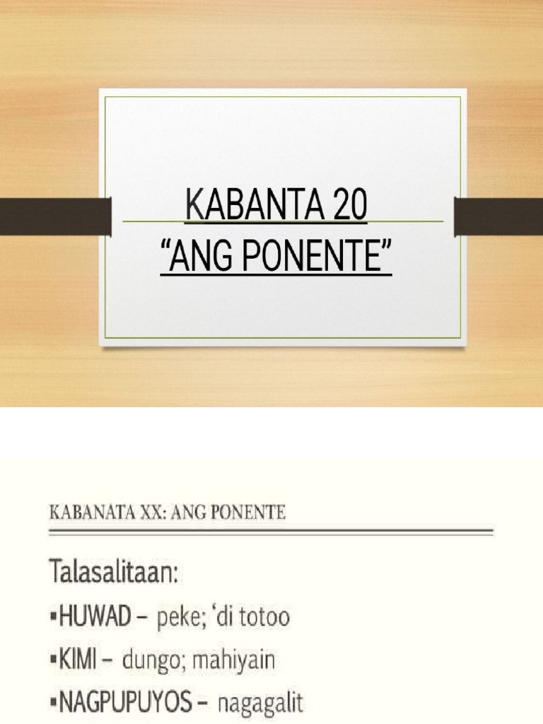 Kabanata 20 | PDF