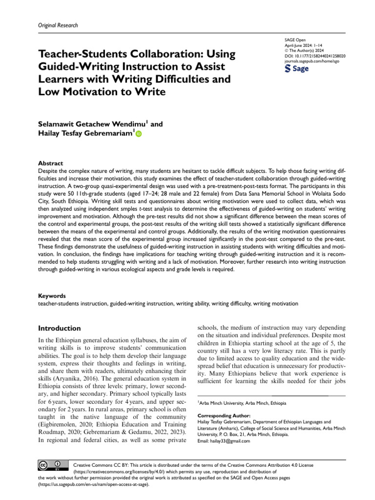 Teacher-Student Collaboration in Writing | PDF | Teachers | Validity ...