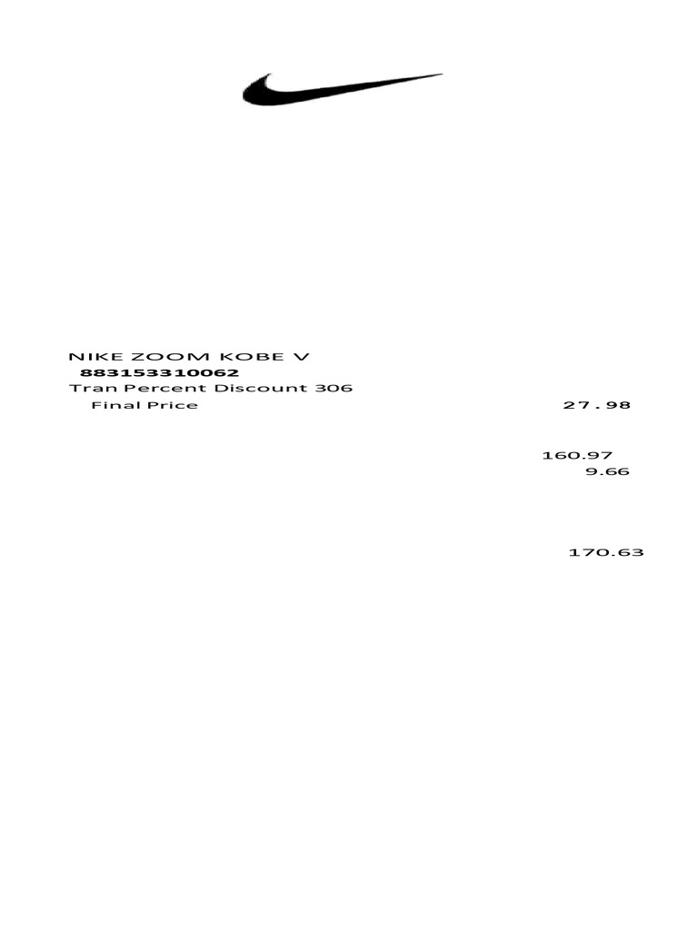 Ticket Nike 2 | PDF