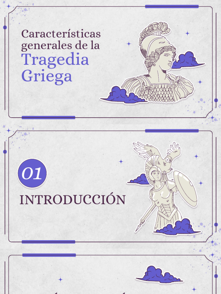 Características de la Tragedia Griega | PDF | Tragedia griega | Tragedia
