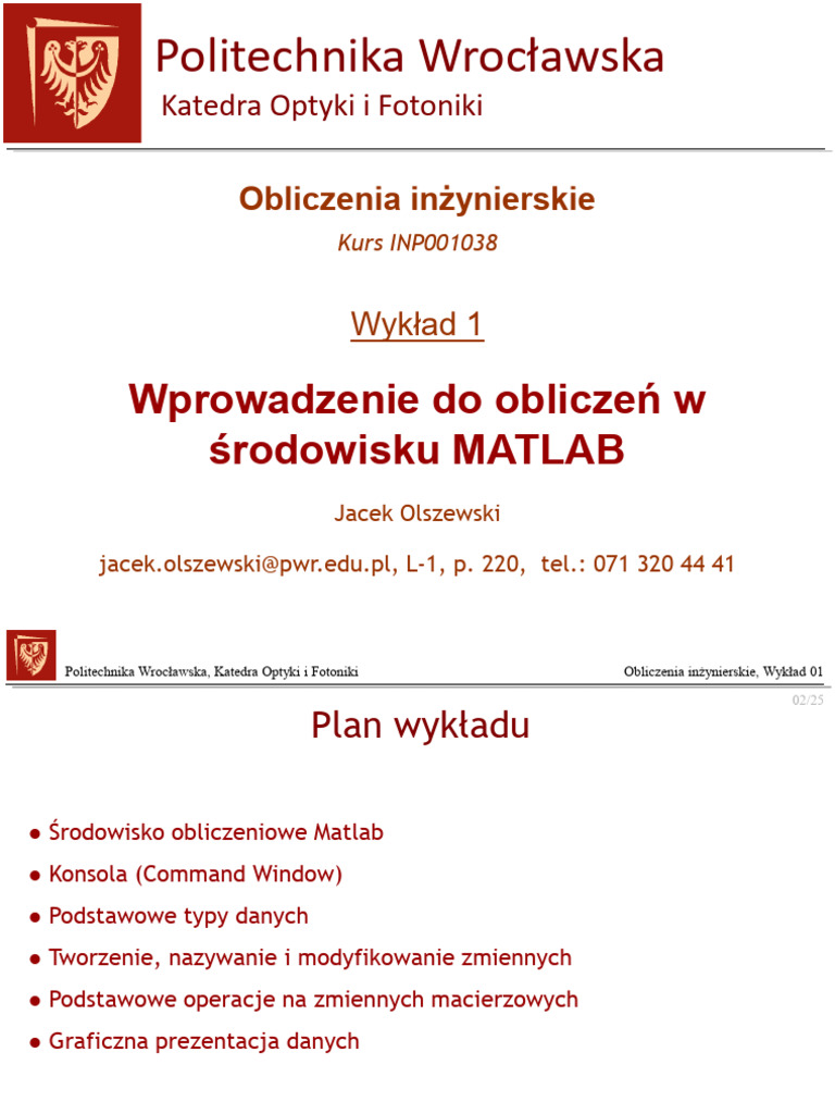Oi Wyklad 01 | PDF