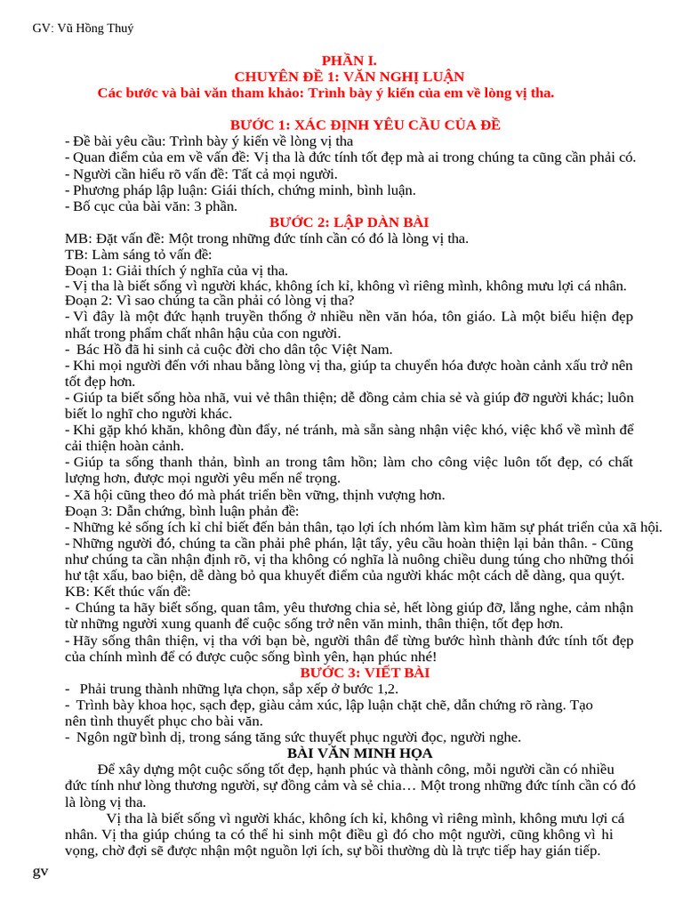 Tài liệu Ngữ văn- VHT | PDF